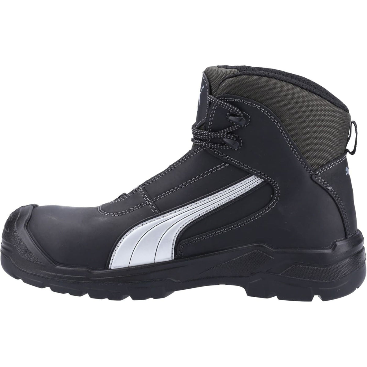 Puma Safety Cascades Mid Black Mens Leather+Textile Safety – Top Brand ...